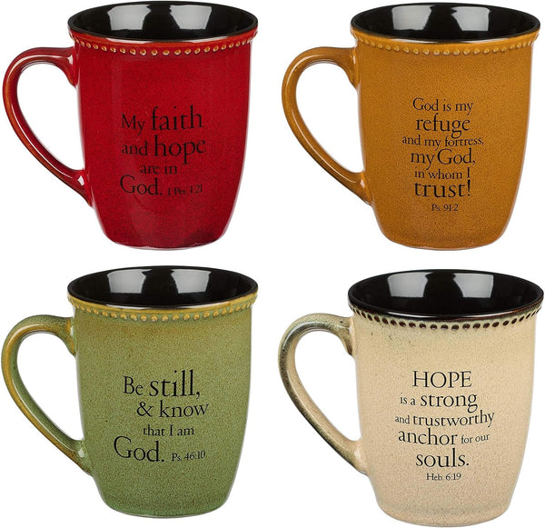 Faith, Hope, Trust & Be Still Stoneware Mug Set – CCC Brooklyn Campus