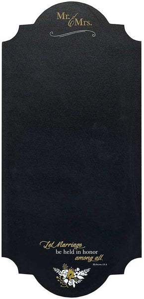MR. & MRS. CHALKBOARD PLAQUE – CCC Brooklyn Campus